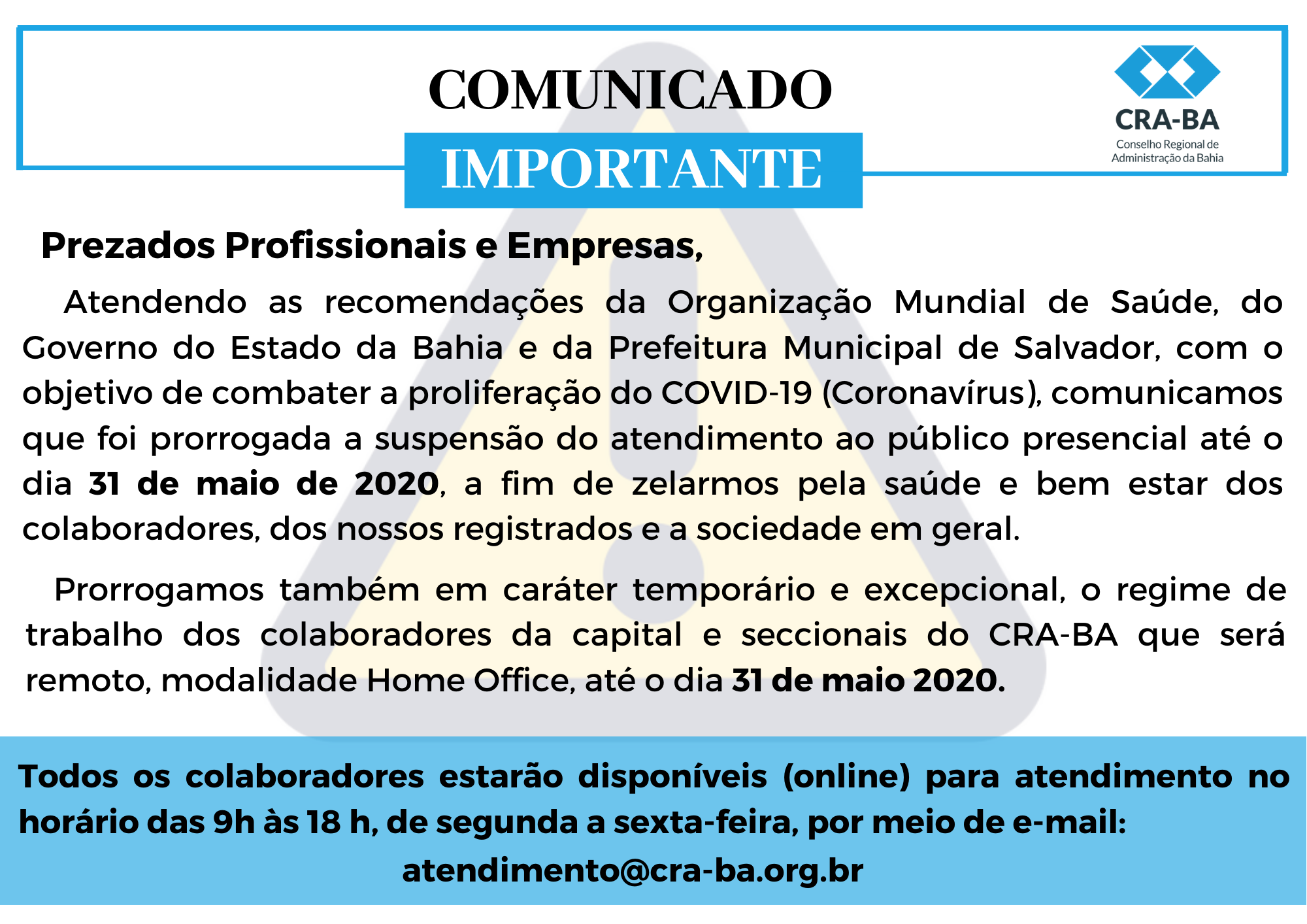 CRA-BA – Conselho Regional de Administração da Bahia