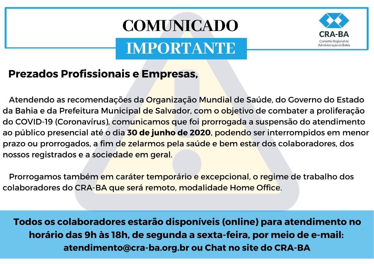 CRA-BA – Conselho Regional de Administração da Bahia