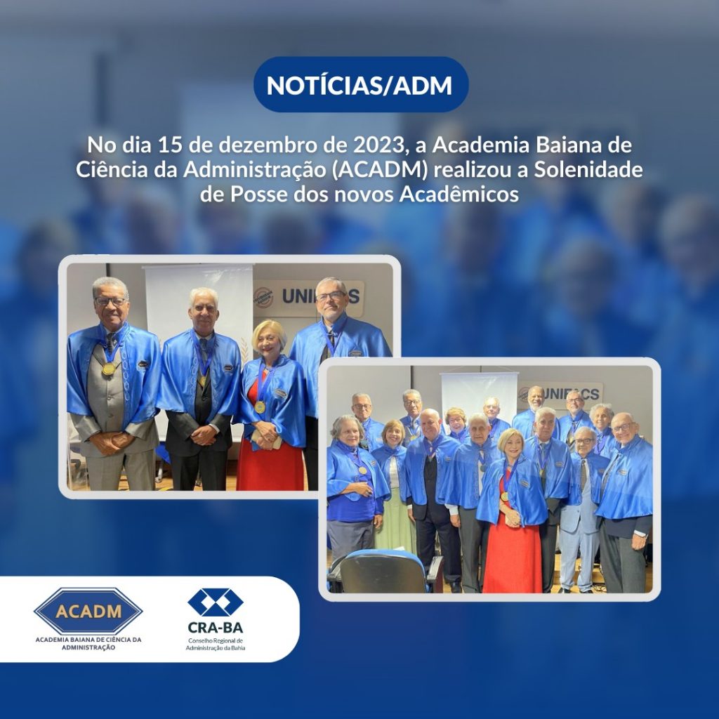 Posse dos novos Acadêmicos da Academia Baiana de Ciência da ...
